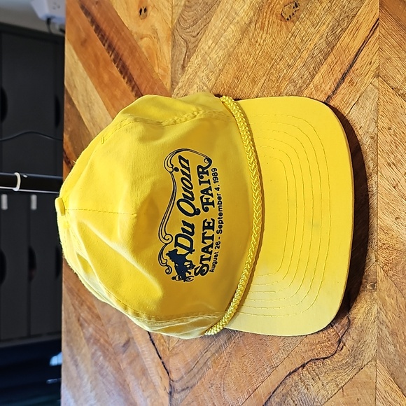 Vintage | Accessories | Vintage Duquoin State Fair Yellow Hat | Poshmark